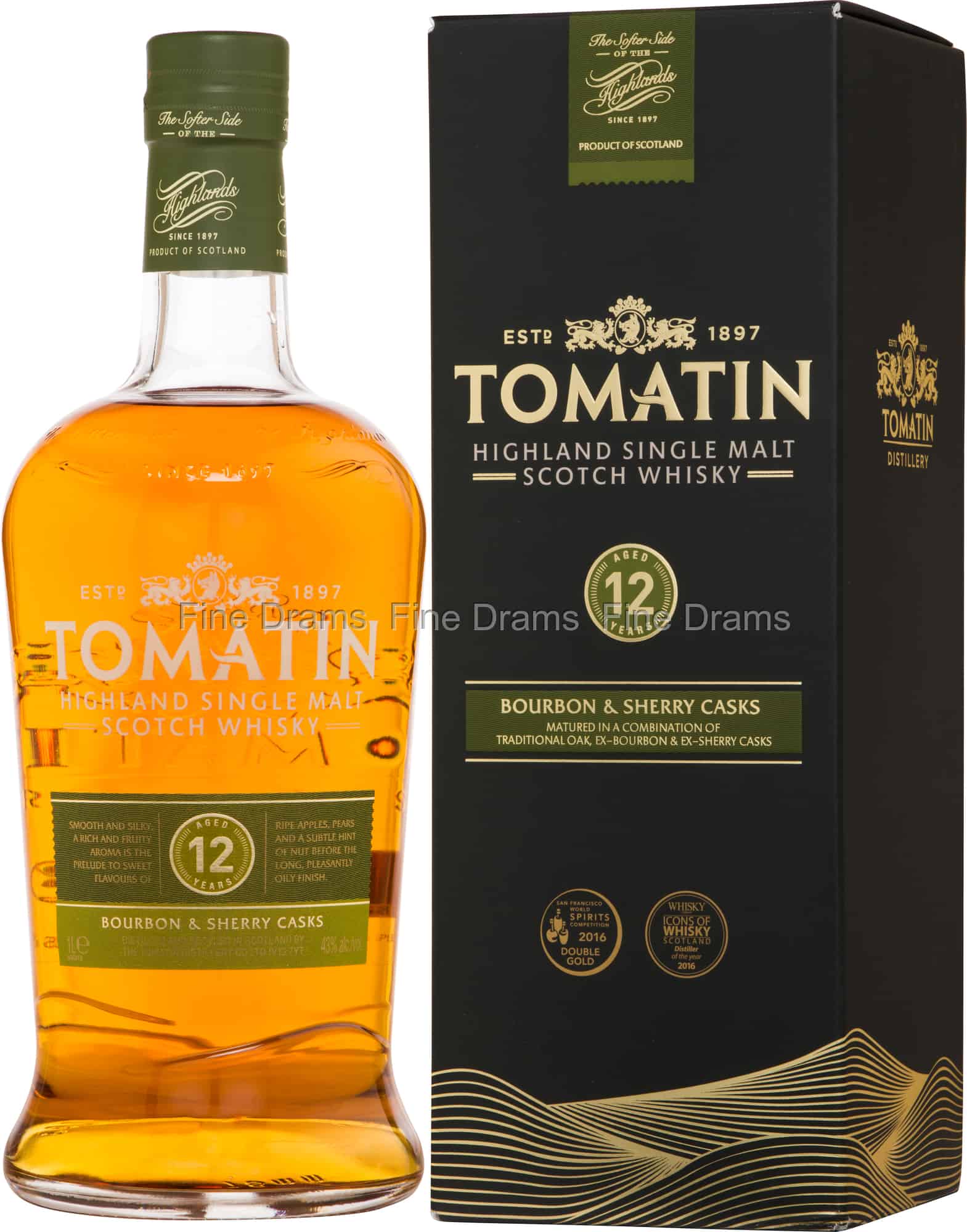 Tomatin 12 Year Old Highland Single Malt Scotch Whisky – Sampler Wine